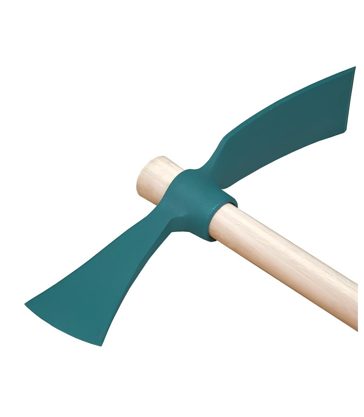 Round-eyed pickaxe with 90 cm wooden handle